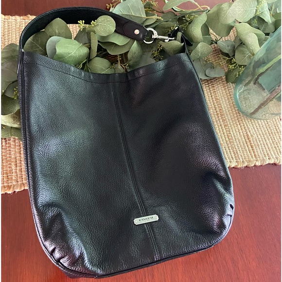 Coach | Bags | Coach Black Pebble Leather Bag | Poshmark